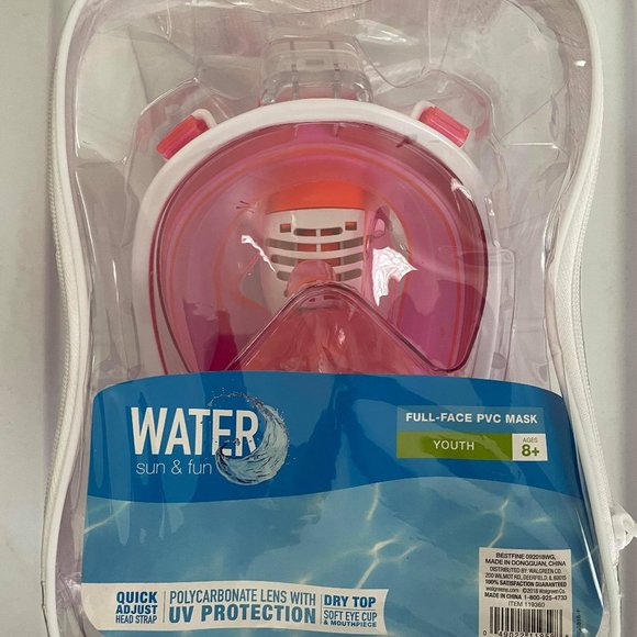 Swim | Nwt Youth Full Face Pvc Swim Mask | Poshmark